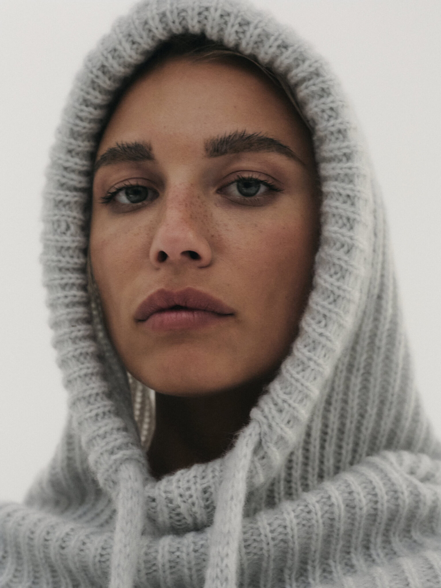 wełniana balaclava AME light grey - Sklep internetowy muuv.pl