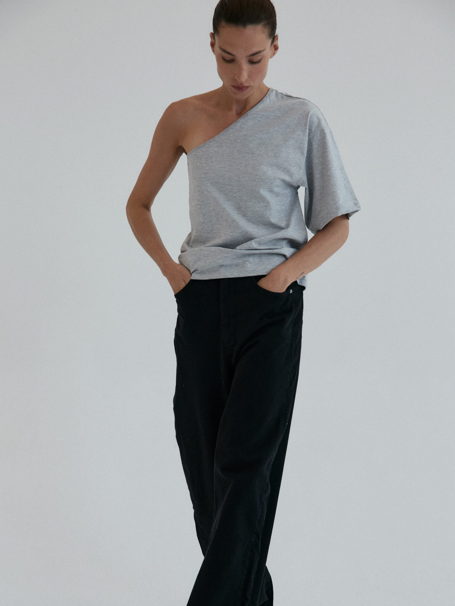 spodnie typu wide leg FIGEE black - Sklep internetowy muuv.pl