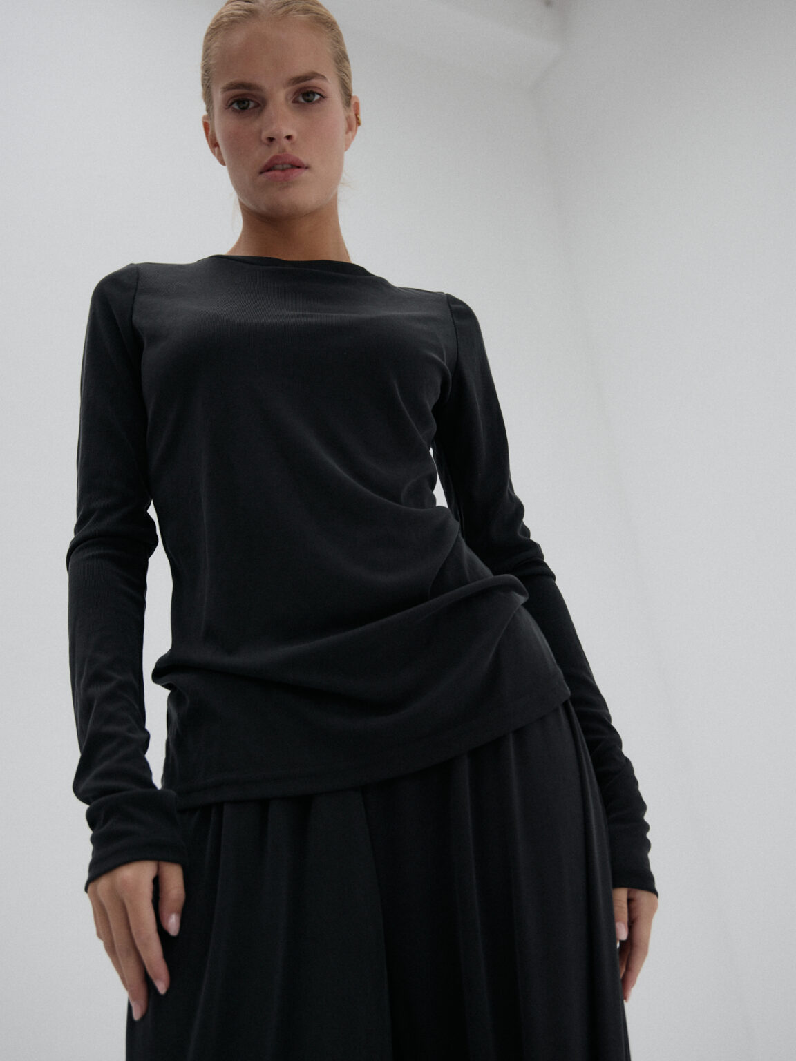 longsleeve slim fit CIEO vintage black - Sklep internetowy muuv.pl